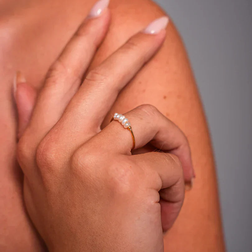 Mini Pearl Ring – Isabel Rose Boutique